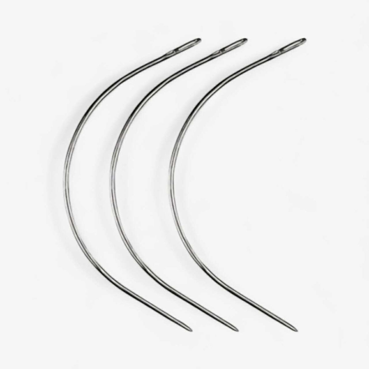 Curved C Shape Weft Sewing Needle 3pc – Medusa Hair Extensions