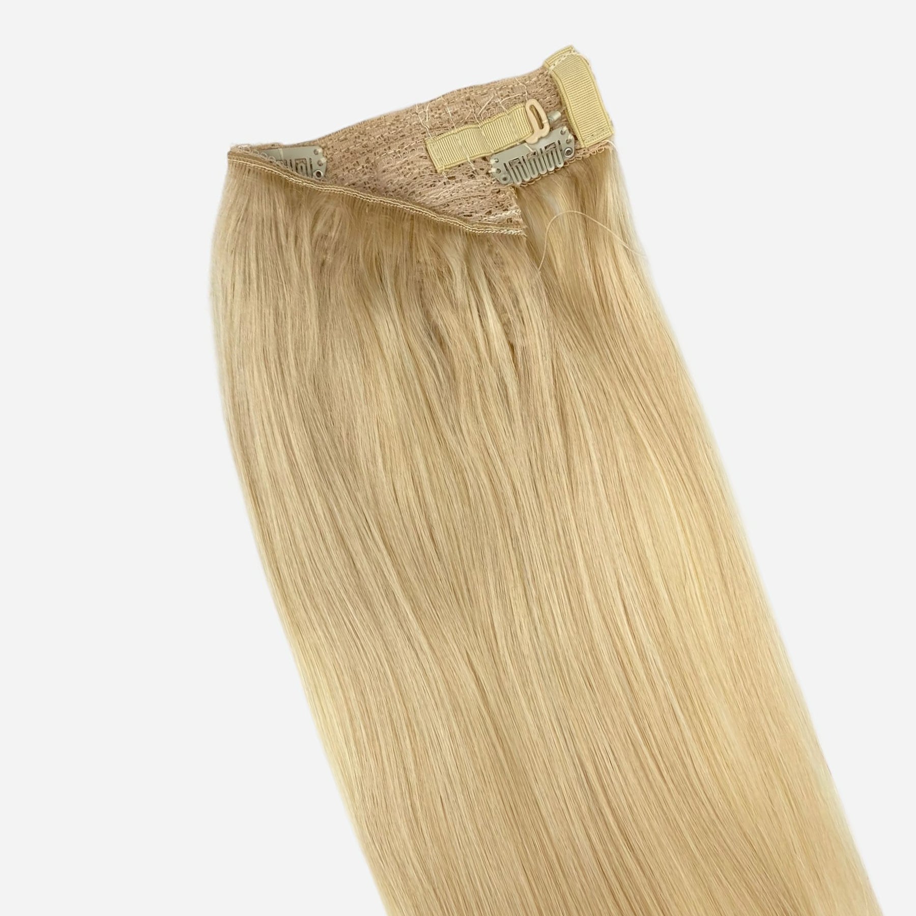 Sale Halo Remy Hair Extensions 16 Inch 40G 24# Natural Blonde – Medusa ...