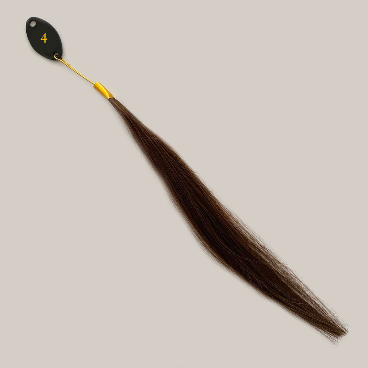 Colour Swatch Sample 4# Mid Dark Brown – Medusa Hair Extensions